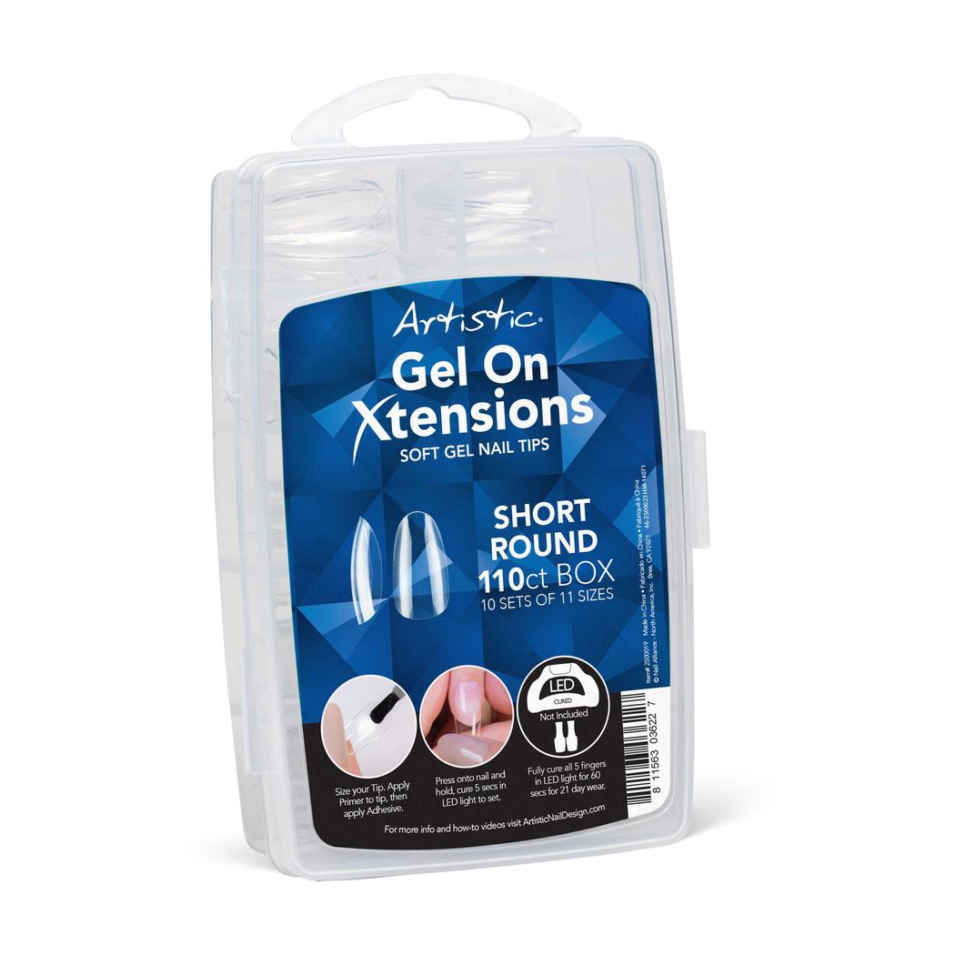 Artistic Gel On Xtensions Short Round 110ct Box – Professional Salon Brands